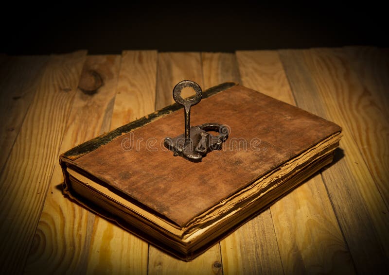 Unlock the Potential of Knowledge Theme with Vintage Book and Key Lock ...