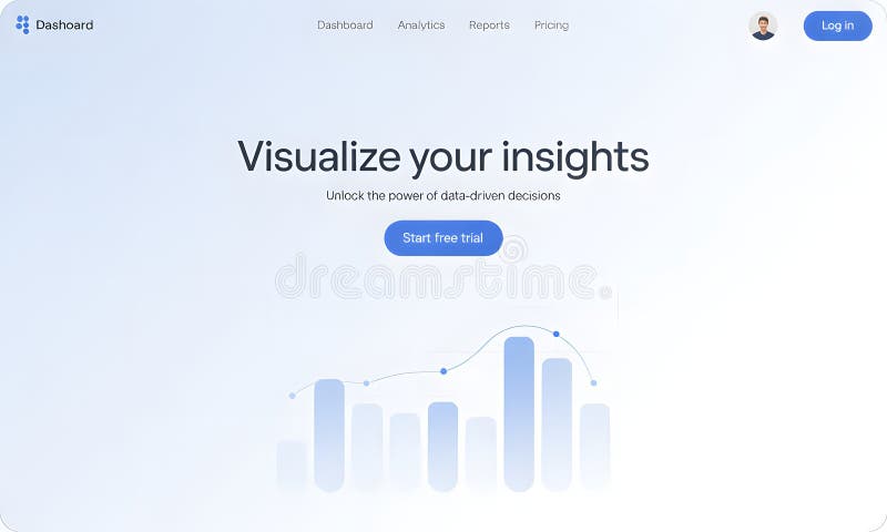 Visualize Your Insights Dashboard Stock Illustration - Illustration of ...