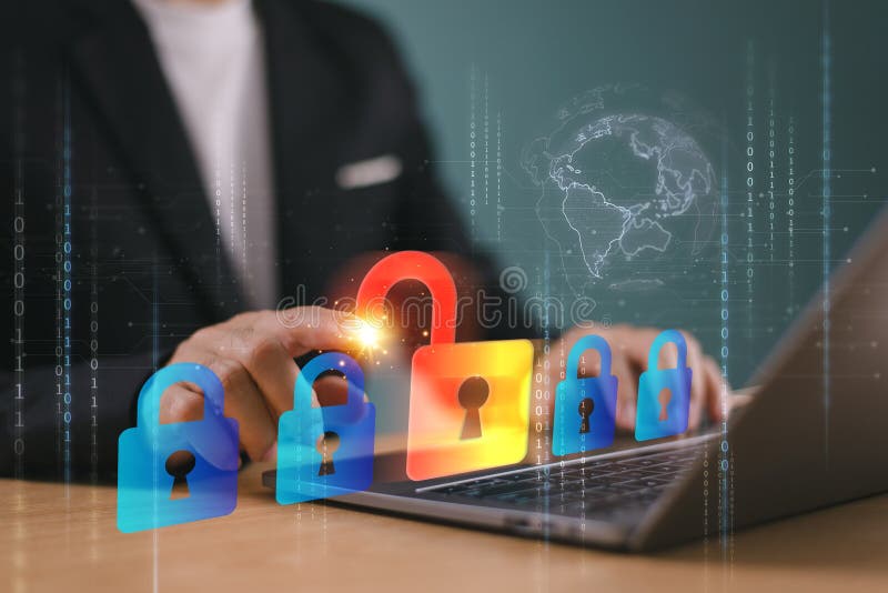 Key Unlock Security Concept Stock Image - Image of encryption, digital ...