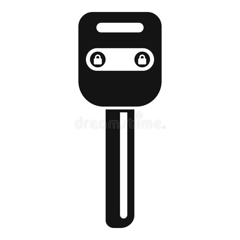 Unlock Smart Car Key Icon Simple Vector. Remote Button Stock Vector ...