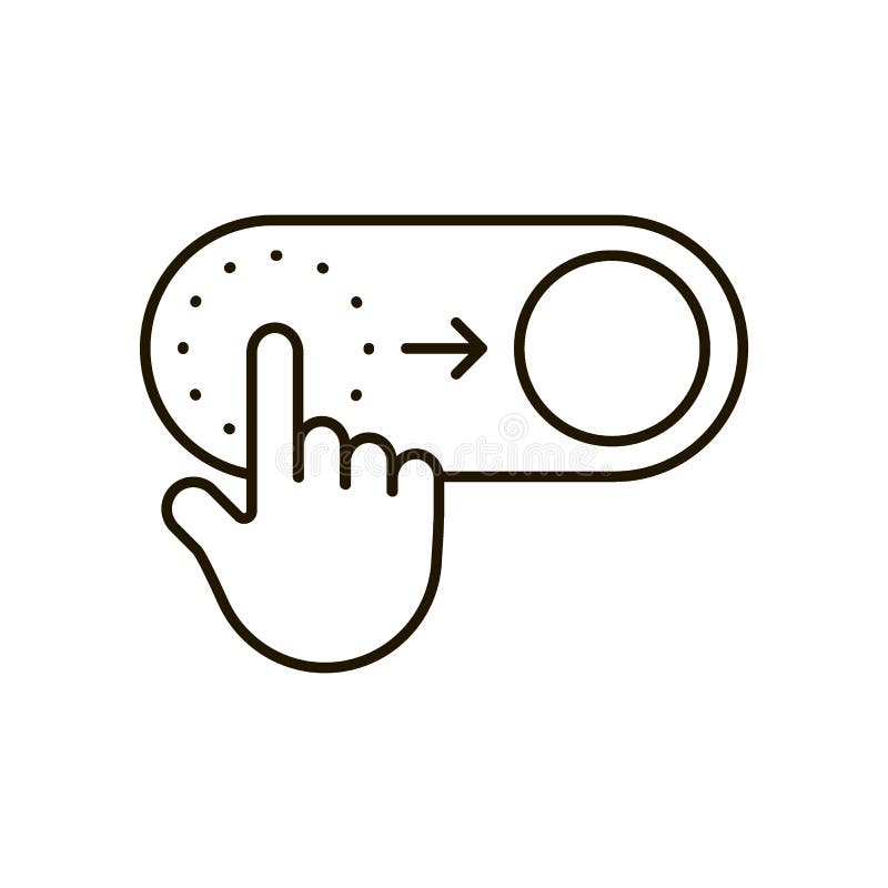 Finger Slide Button Stock Illustrations – 1,731 Finger Slide Button ...