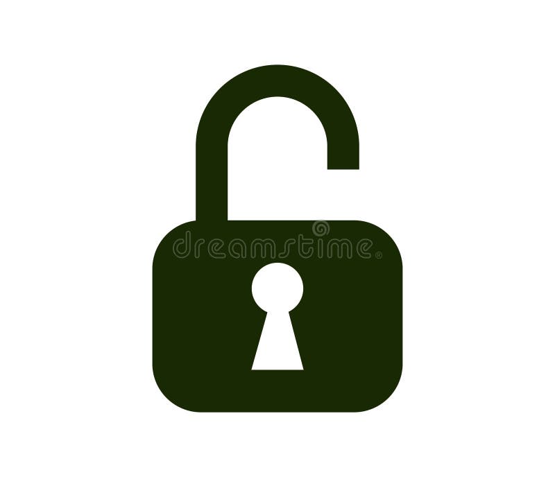 Unlock Symbol. Concept of Concept of SSL, Information Data Protection ...