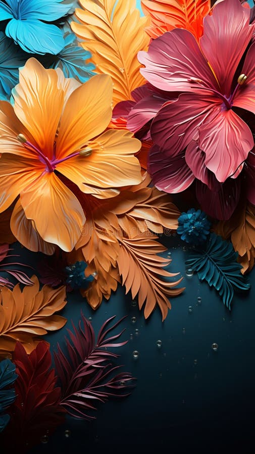 Unlock Your Creativity with this Abstract Tropical Backdrop, Perfect ...