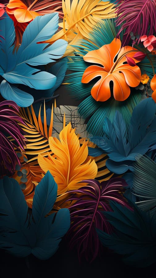 Unlock Your Creativity with this Abstract Tropical Backdrop, Perfect ...