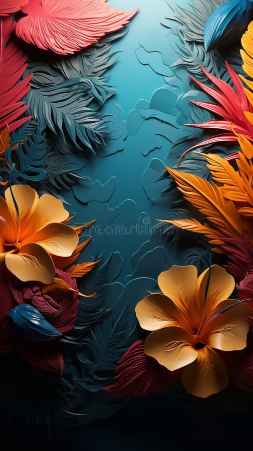 Unlock Your Creativity with this Abstract Tropical Backdrop, Perfect ...