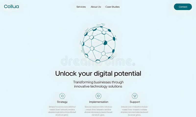 Unlock Your Digital Potential Stock Illustration - Illustration of organ, consulting: 388369439