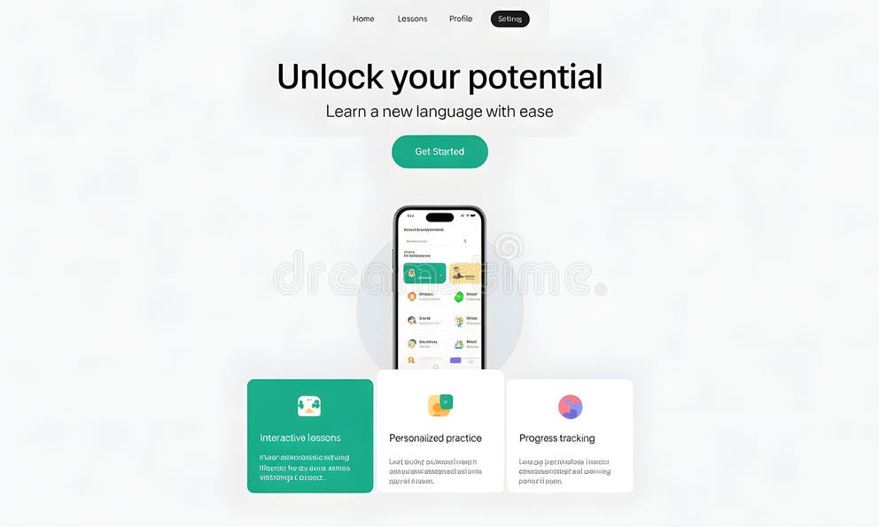 Unlock Your Language Learning Potential Stock Illustration - Illustration of acquisition ...