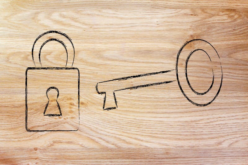 Unlock Your Potential, Funny Girl Being Successful Stock Photo - Image ...