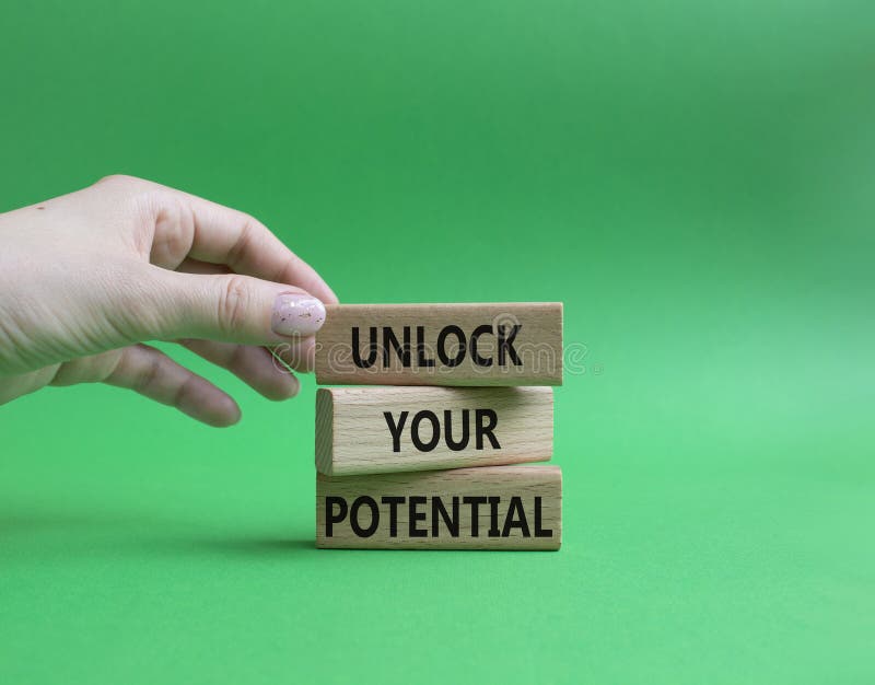 Unlock Your Potential Symbol. Wooden Blocks with Words Unlock Your ... Unlock Your Potential Symbol. Wooden Blocks with Words Unlock Your ...