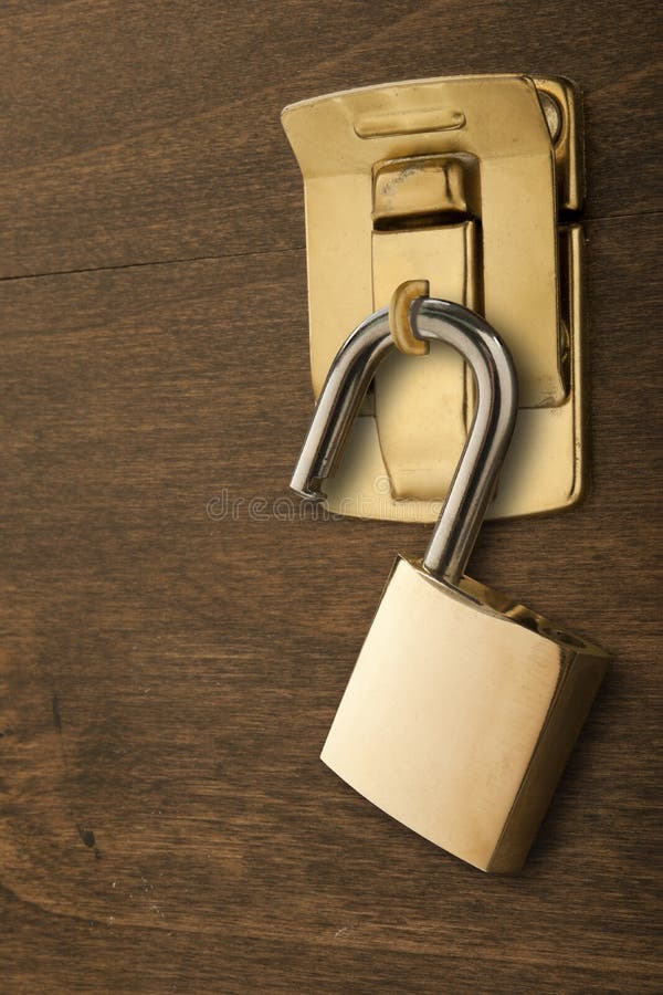 Unlocked Box stock image. Image of wood, security, brass - 31891053