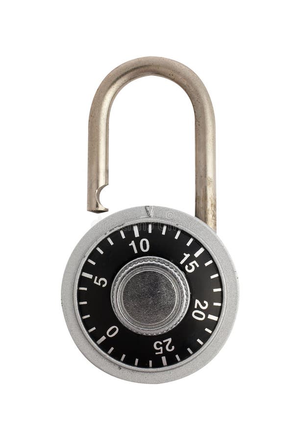 Combination lock stock image. Image of combination, chromium - 18691449