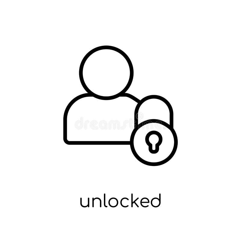 Unlocked Vector Icon on Transparent Background, Unlocked Logo Design ...