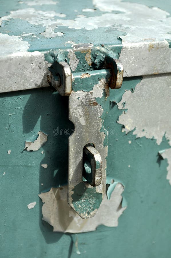 Unlocked metal box stock photo. Image of lock, rusty - 14182210