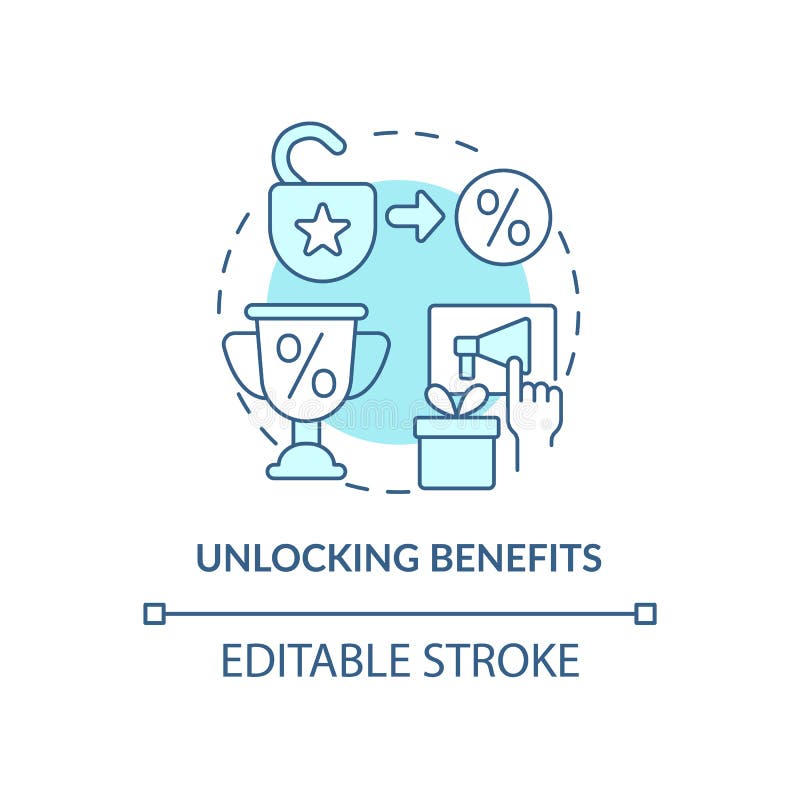 Benefits Blue Background Model Concept Stock Illustration ...