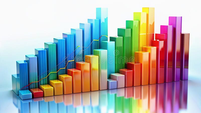 Unlocking Business Insights with a Colorful Panoramic Bar Graph a ...