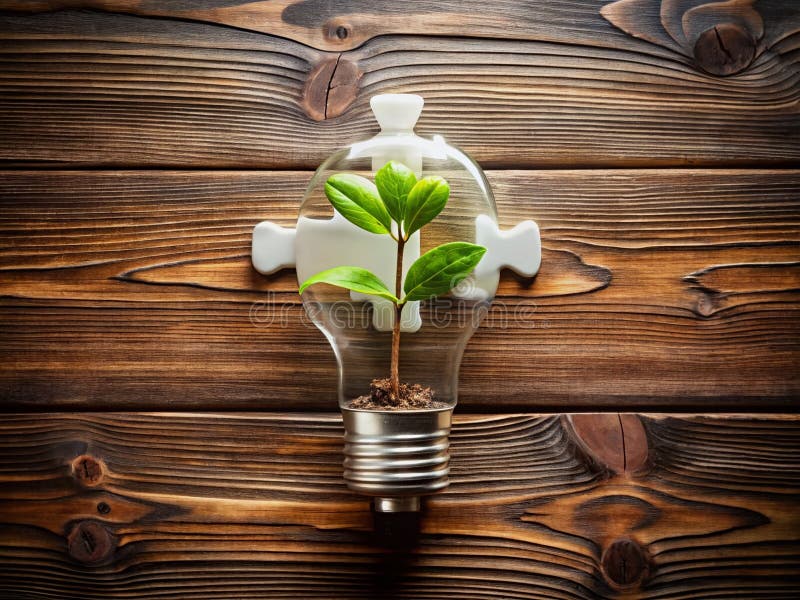 Unlocking Business Potential a Growing Lightbulb on a Missing Jigsaw ...