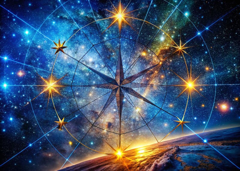 Unlocking the Cosmos a Stunning Double Exposure of Celestial Navigation ...