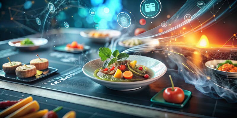 Unlocking Culinary Potential Aipowered Food Learning Stock Illustrations – 1 Unlocking Culinary ...