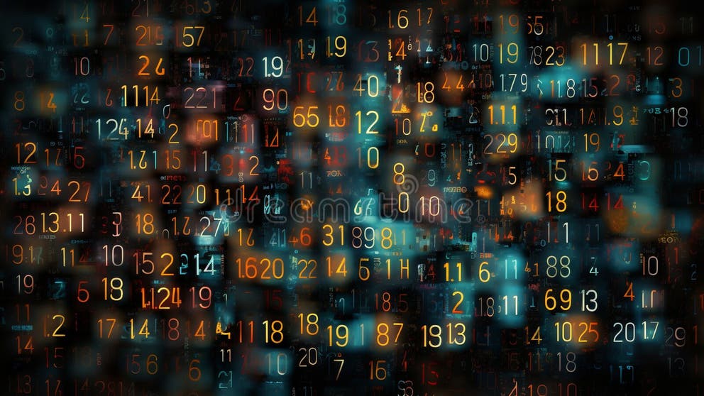 Unlocking the Future Code Numbers Letters Futuristic Stock Illustration ...