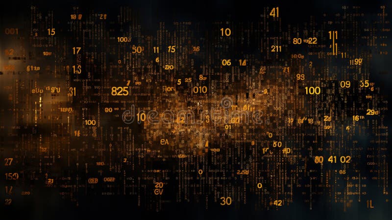 Unlocking the Future Code Numbers Letters Futuristic Stock Illustration ...