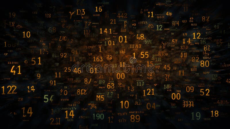 Unlocking the Future Code Numbers Letters Futuristic Stock Illustration ...