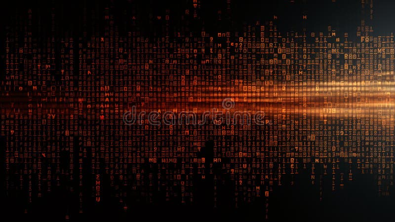 Unlocking the Future Code Numbers Letters Futuristic Stock Illustration ...