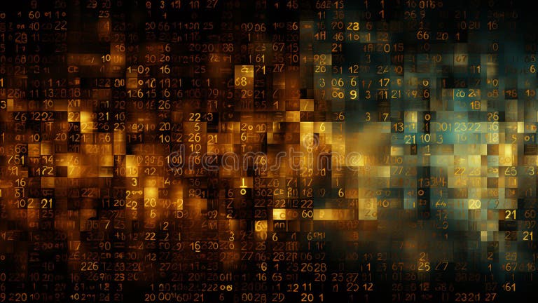 Unlocking the Future Code Numbers Letters Futuristic Stock Illustration ...