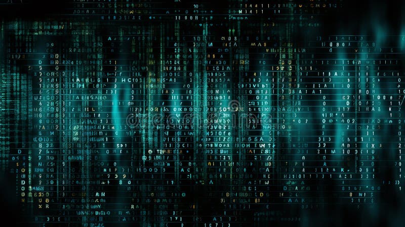 Unlocking the Future Code Numbers Letters Futuristic Stock Illustration ...