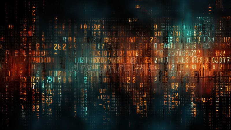 Unlocking the Future Code Numbers Letters Futuristic Stock Illustration ...