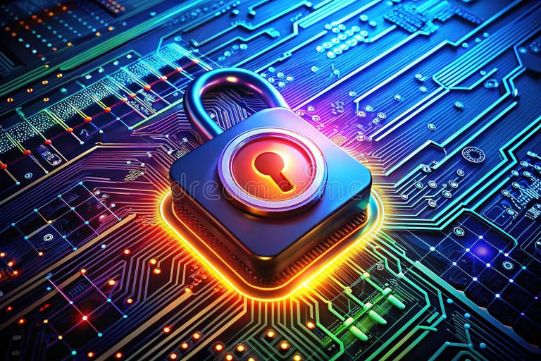 Unlocking the Future a Futuristic Digital Lock System Interacting with ...