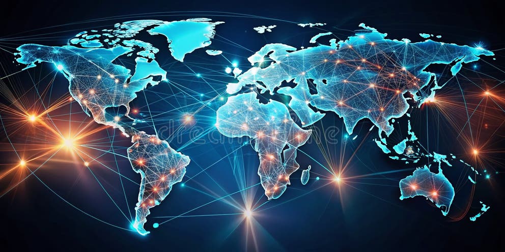 Unlocking Global Business Insights a Silhouette World Map Visualizing ...