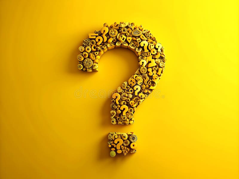 Unlocking Knowledge a Vibrant Yellow Question Mark Design Encourages ...