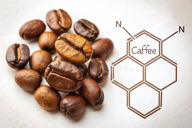 Caffeine Molecule Representation Stock Illustrations – 21 Caffeine ...
