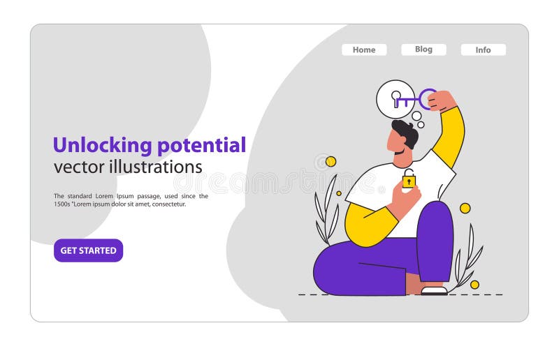 Unlocking Potential Concept Vector Illustration Stock Vector ...