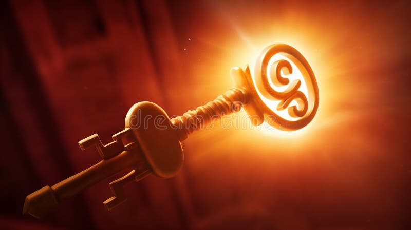 Unlocking Potential: the Key To the Mind Stock Illustration ...