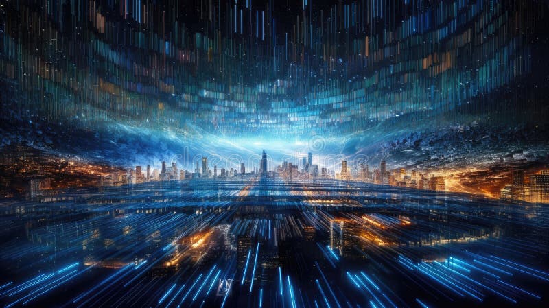 Unlocking the Power of Big Data Captivating Image of Futuristic Big ...
