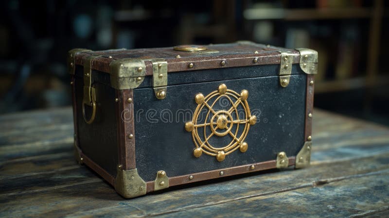 Unlocking Scientific Discovery an Antique Treasure Chest Adorned with ...