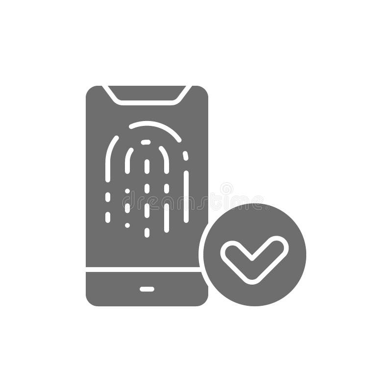 Unlocking the Smartphone Fingerprint, Finger Print Identification Grey ... Unlocking the Smartphone Fingerprint, Finger Print Identification Grey ...