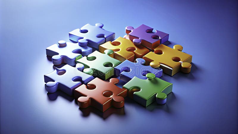 Unlocking Solutions: a 3D Jigsaw Puzzle Illustrates Teamwork and ...