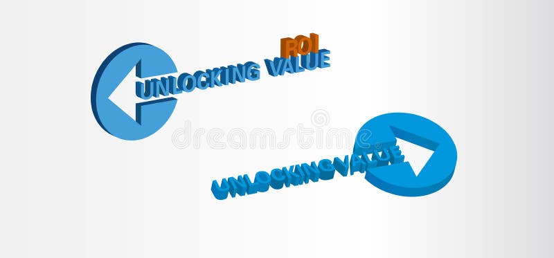 Unlocking Value, Return on Investment Stock Vector - Illustration of ...