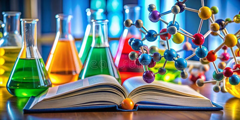 Unlocking the Wonders of Chemistry Colorful Laboratory Flasks and ...