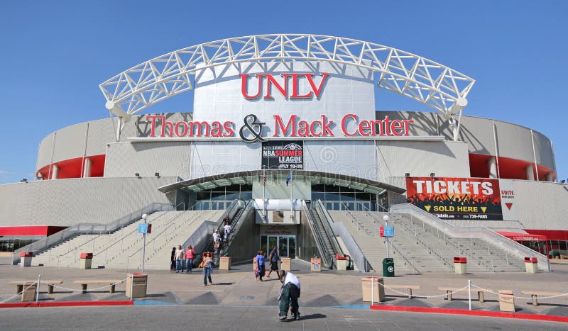 UNLV Thomas Y Muestra De Mack Center Fotografía editorial - Imagen de ...
