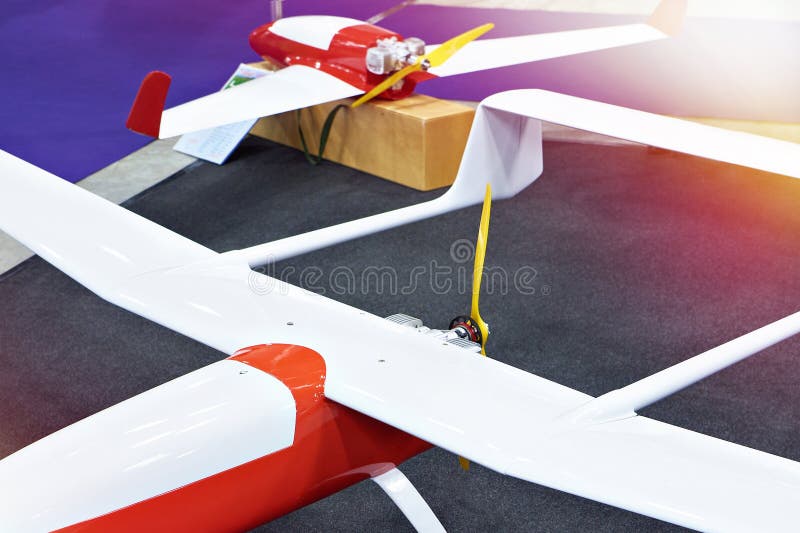Unmanned Aerial Vehicle of Airplane Drone Stock Photo - Image of ...