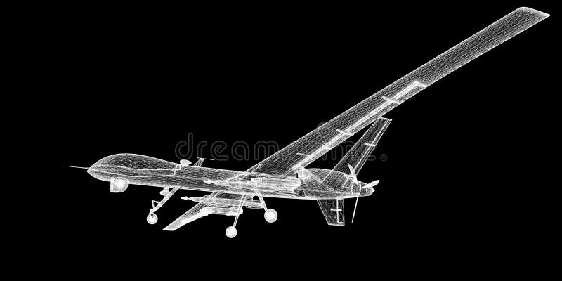 Unmanned Aerial Vehicle (UAV) Stock Photo - Image of carbon, body: 45646816