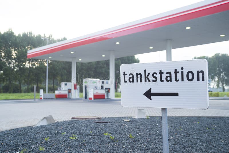 Station Unmanned Gas Station. Express Refuel Gasoline Stock Photo ...