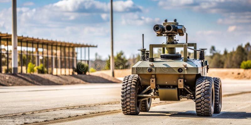 Unmanned Ground Vehicle Patrolling a Military Base Perimeter Generative ...