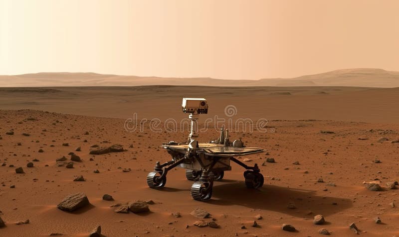 Mars Rover Explores Mars Rocky Terrain Alone Creating Using Generative ...