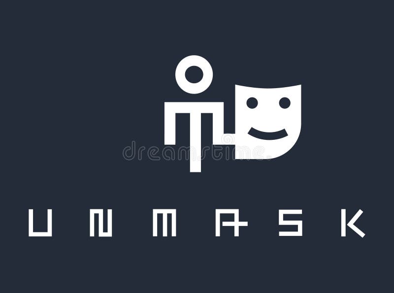 UnMask Concept Design stock vector. Illustration of character - 81261590