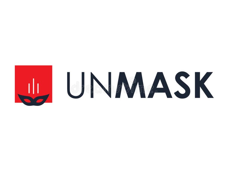 UnMask Concept Design stock vector. Illustration of duality - 81262460