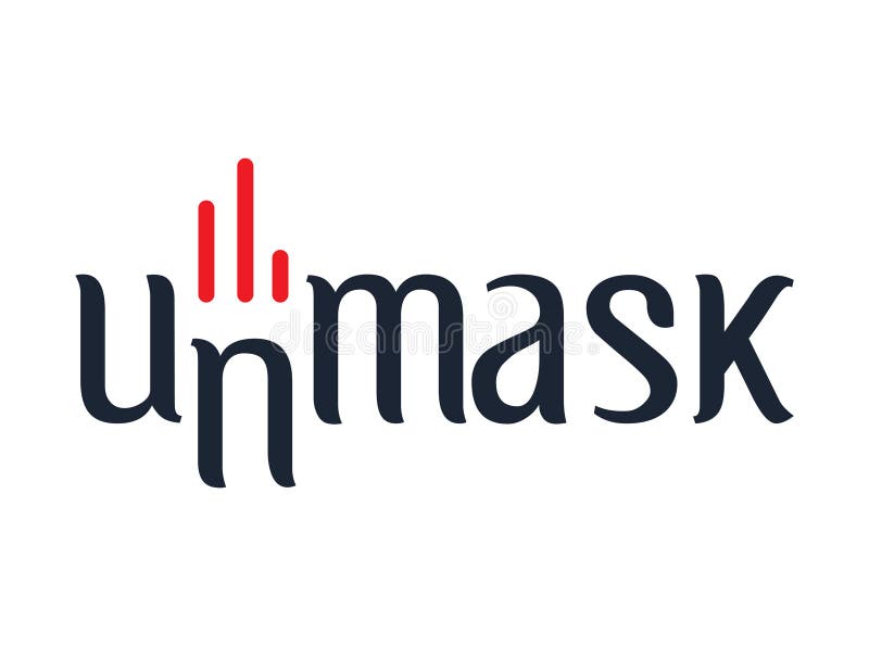 UnMask Concept Design stock illustration. Illustration of contrast ...